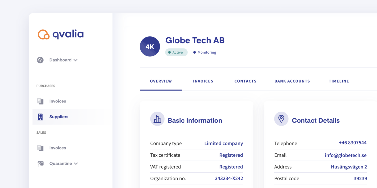 New invoice approval workflow and simplified accounting automation | Qvalia