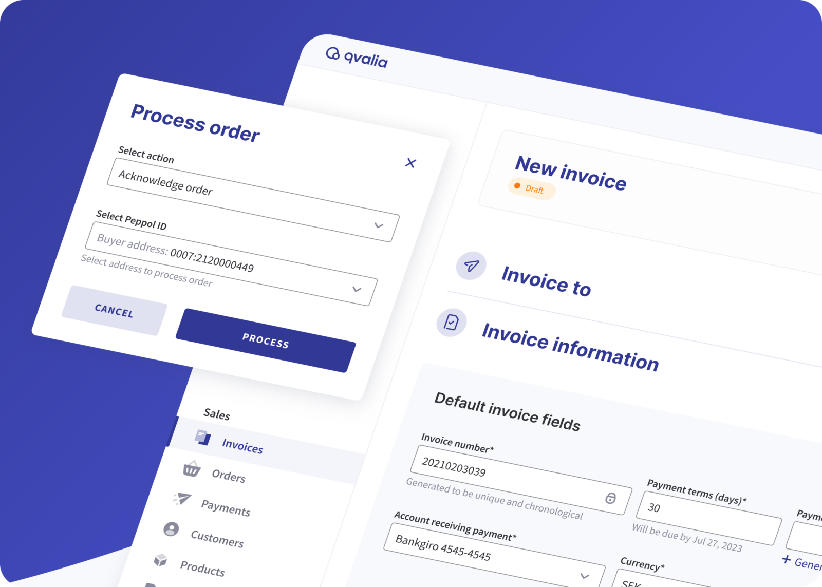 Product update: Improved invoice & order management | Qvalia
