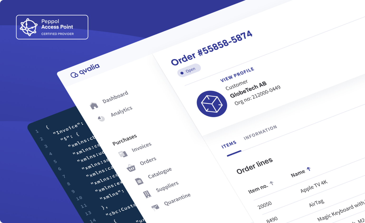 Introducing the Peppol-ready order management system | Qvalia